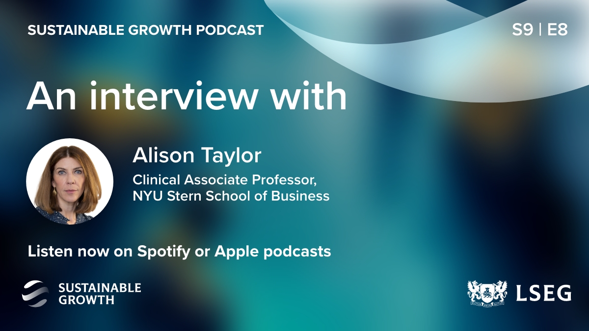 Sustainable Growth Podcast (Episode 8, Season 9) Alison Taylor: The ...